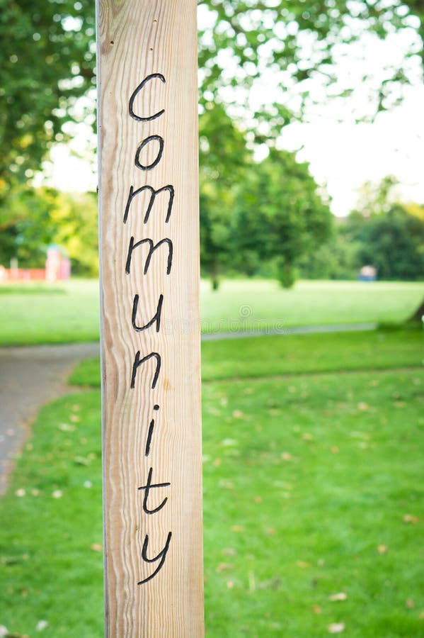 Community sign stock photo. Image of spirit, local, sign - 239116