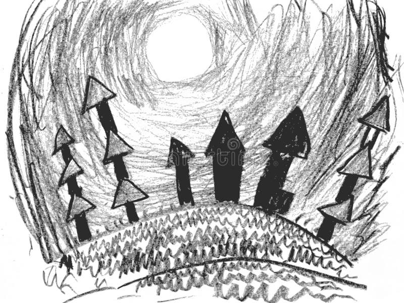 Community Sketch stock vector. Illustration of lawn, shade - 10065273