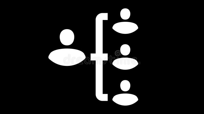 Community Structure Graphic Animation. Alpha Channel Stock Footage ...