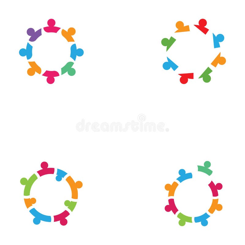 Community Symbol Vector Icon Illustration. Stock Vector - Illustration ...