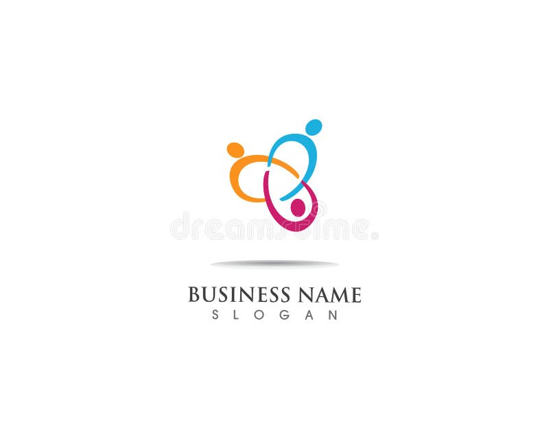 Community Team Work Logo Design Vector Stock Illustration ...