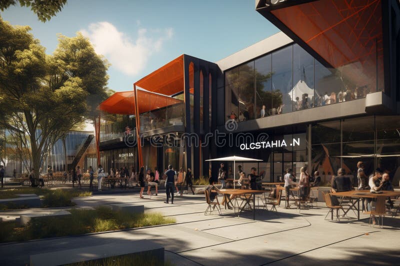 Community Tech Fair Showcasing Innovations and Stock Illustration ...