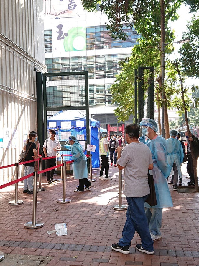 Community Testing Center for Covid Virus Editorial Stock Image - Image ...