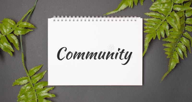 COMMUNITY Text with Real Leaves Tropical Jungle Background.flat Lay ...