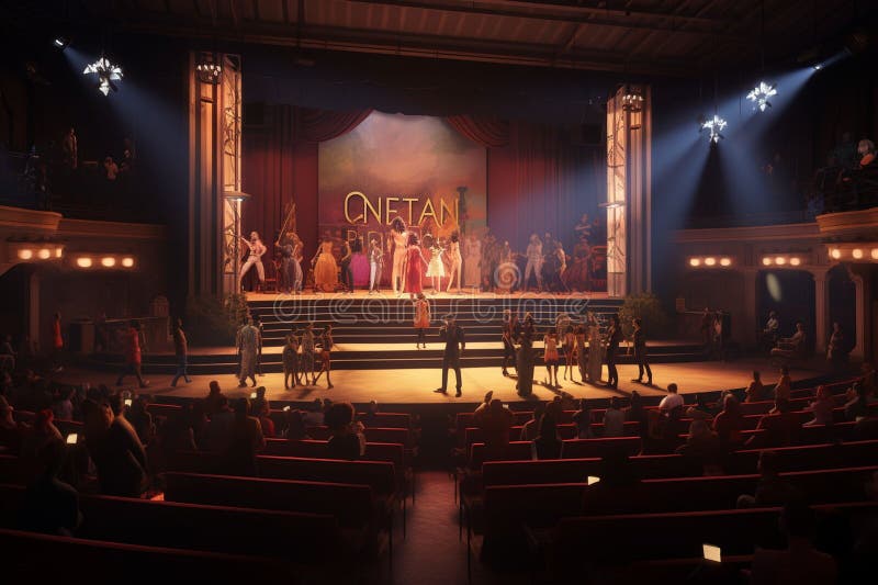 Community Theater Production Engaging Local Stock Illustration ...