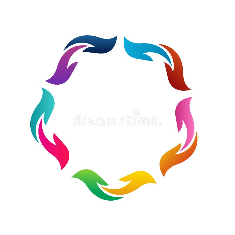 Community Unity Worldwide Vector Illustration Symbol Stock Illustration ...