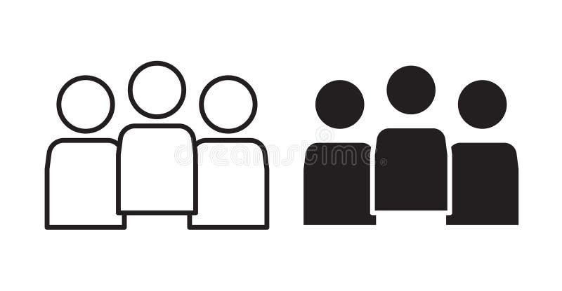 Community vecor icon set stock vector. Illustration of citizen - 340721637