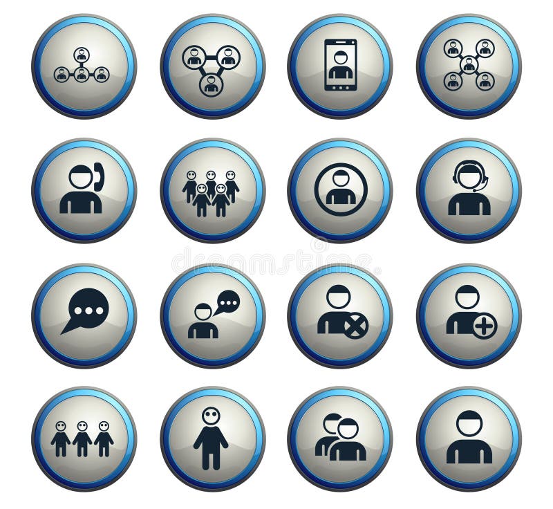 Community icon set stock vector. Illustration of partnership - 128219028