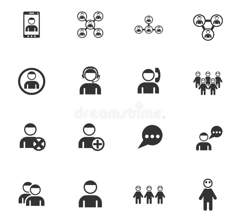 Community icon set stock vector. Illustration of symbol - 141462963