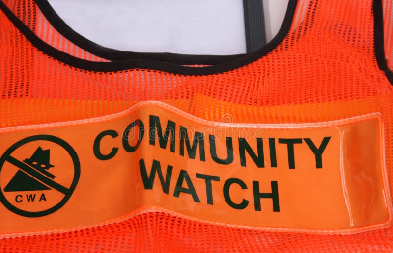 Community Watch Vest stock image. Image of police, home - 11457901