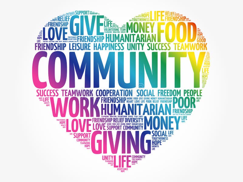 Community Word Cloud Collage Stock Photo - Image of cooperation, help ...