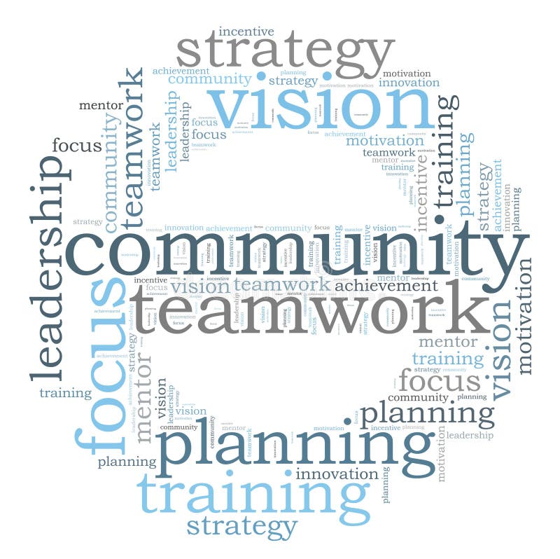 Community Word Cloud Collage, Social Concept Stock Illustration ...