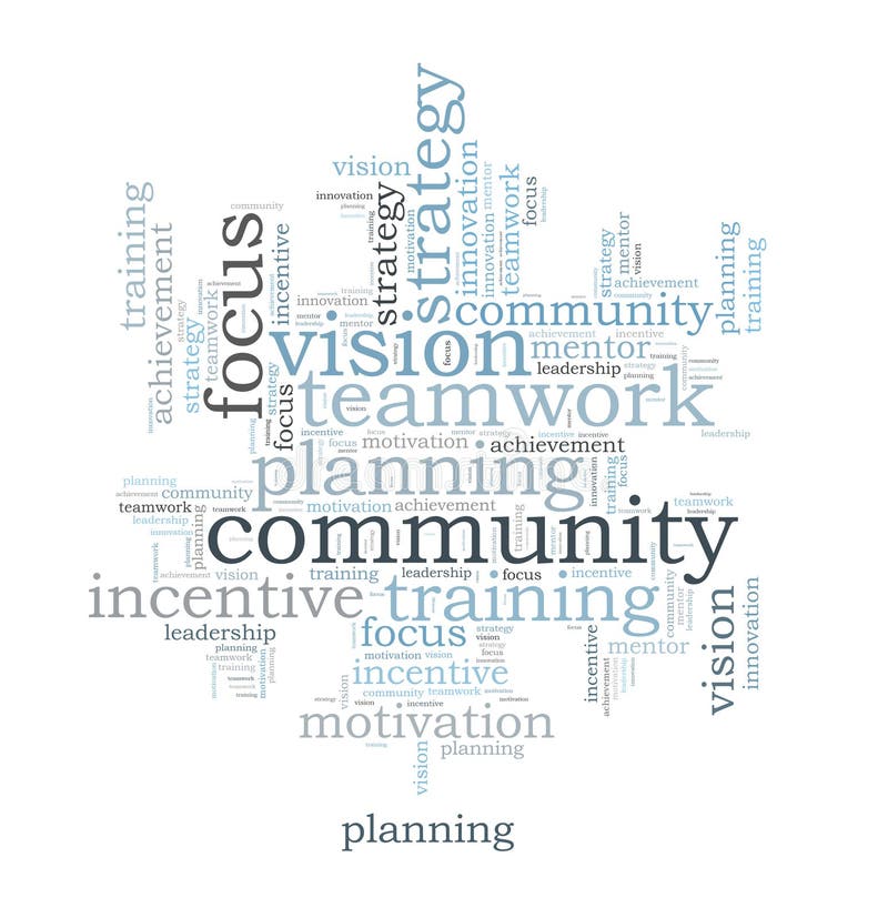 Community Word Cloud Concept Stock Illustration - Illustration of ...