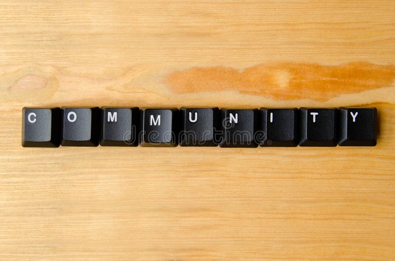 Community word stock image. Image of society, buttons - 95049675