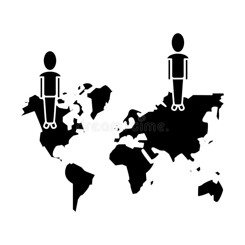 Community World Social Media Network Pictogram Stock Vector ...