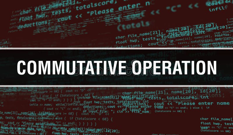 Commutative Operation Concept With Random Parts Of Program Code Commutative Operation With