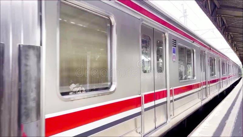 A Commuter Electric Train Passing Stock Footage - Video of perspective ...