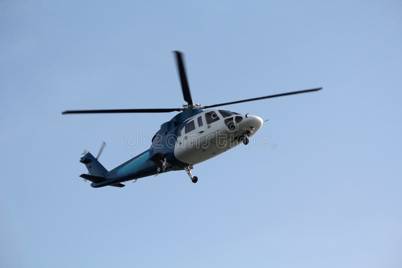 Commuter Helicopter Landing, Vancouver Stock Image - Image of british ...
