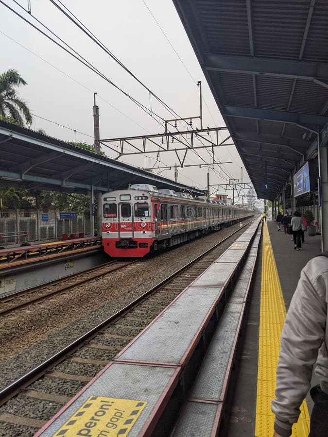 Commuter Line is Public Transportation in Jakarta Editorial Stock Photo ...