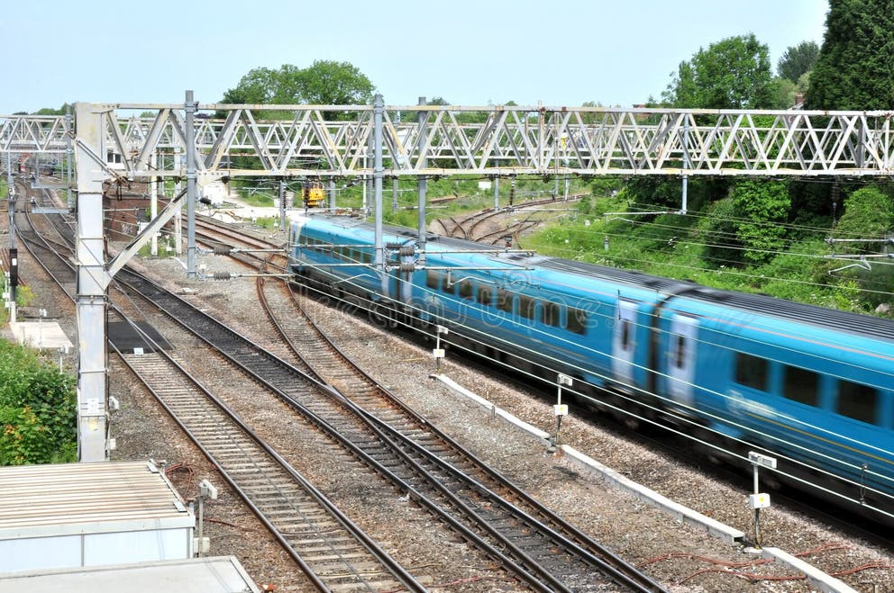 Commuter Train stock image. Image of commute, electric - 32734113