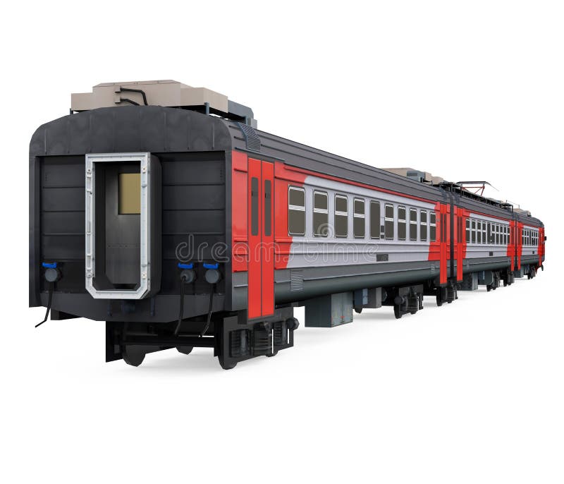 Commuter Train Isolated stock illustration. Illustration of commuter ...