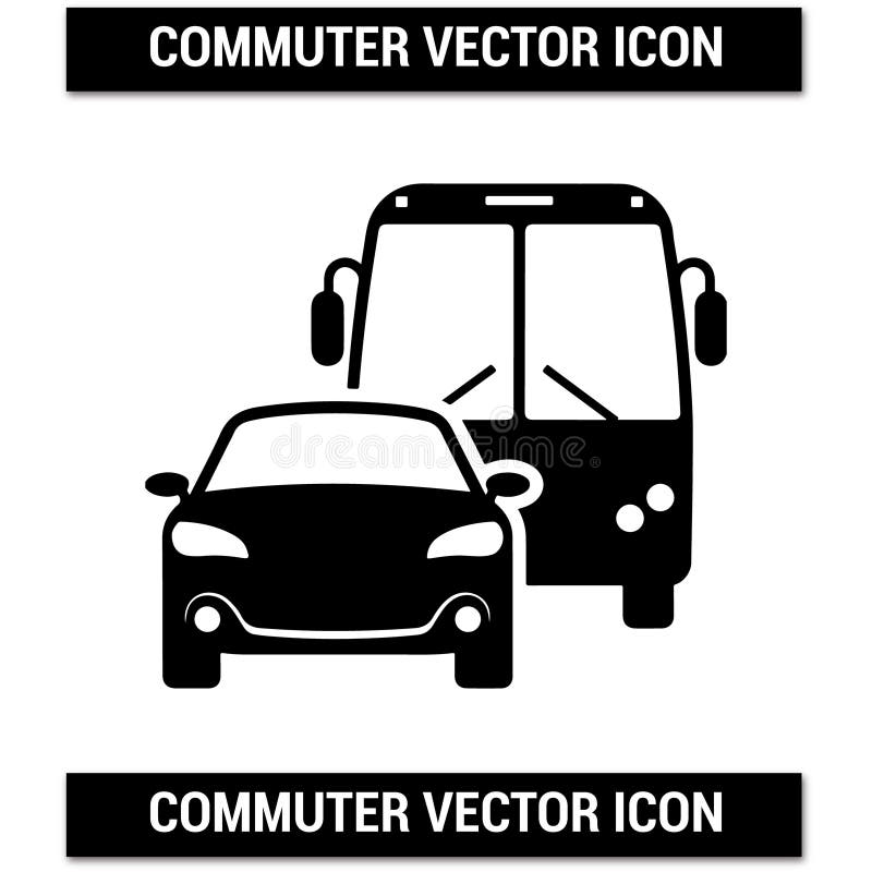 Commuter vector con stock vector. Illustration of traffic - 344873951