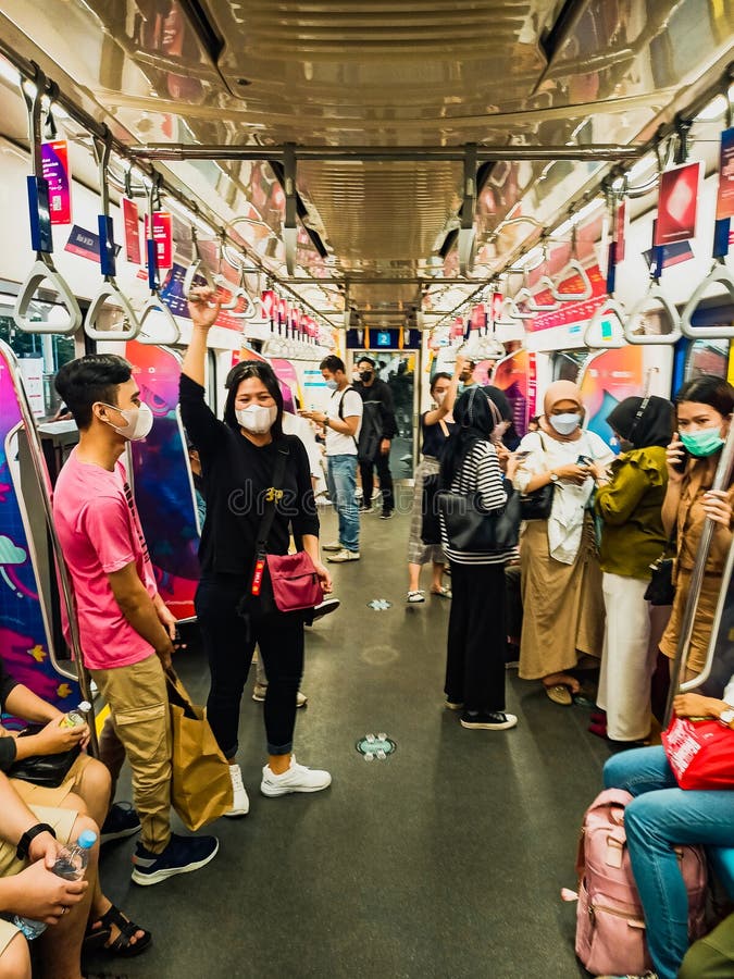 Commuters or Passengers Inside the MRT Editorial Image - Image of ...