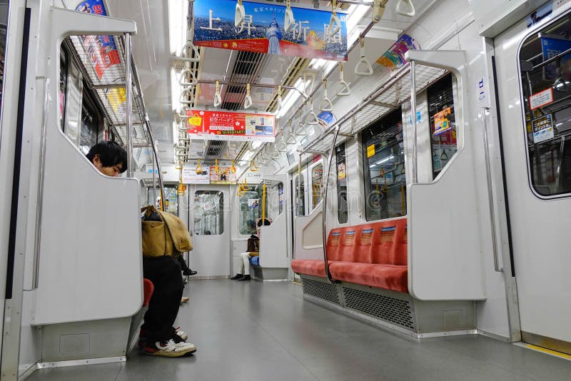 Commuters Ride Tokyo Metro Transit System in Tokyo Editorial Stock ...
