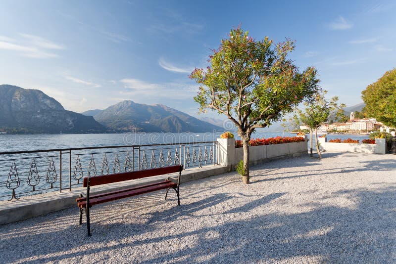 Sunset at Bellagio Lake. Tramonto Sul Lago Di Bellagio Stock Photo ...