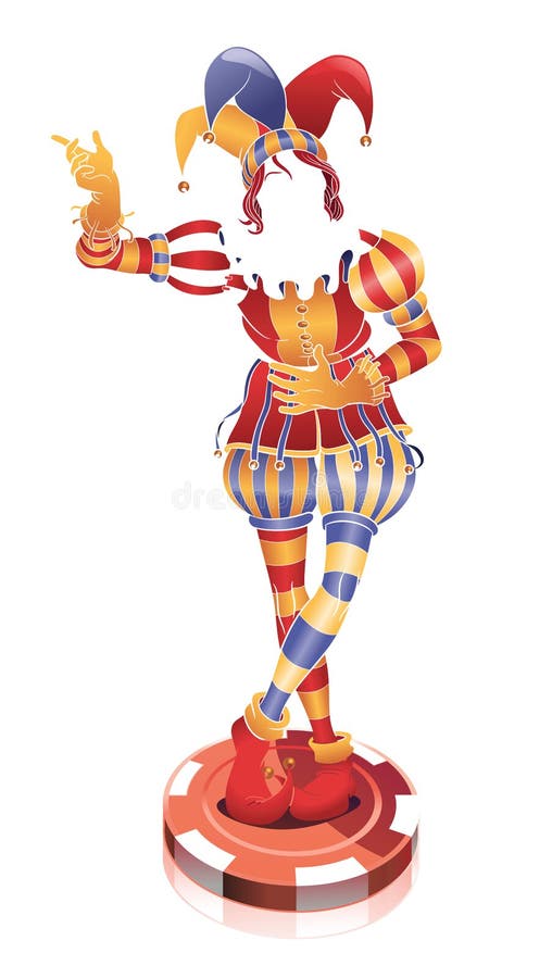 Cara del comodín ilustración del vector. Ilustración de redondo - 37077196