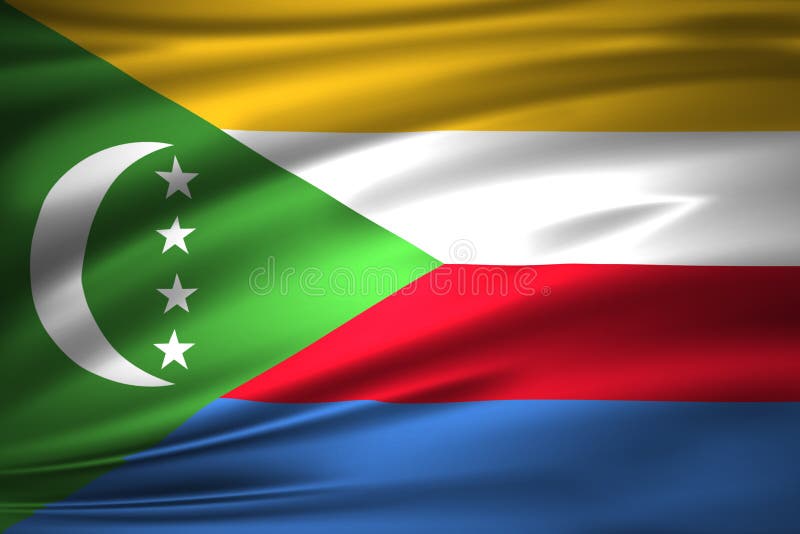 Comores flag illustration stock illustration. Illustration of state ...