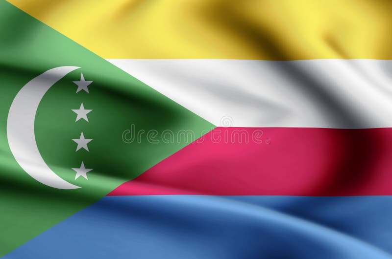 Comores flag illustration stock illustration. Illustration of state ...
