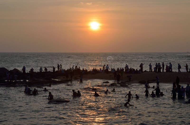 Cap Comorin Kanyakumari, Inde, Le Bengale-Occidental Tamil Nadu, Mars ...