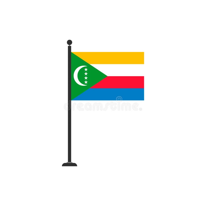 Comoros Flag Vector Isolated 3 Stock Vector - Illustration of culture ...