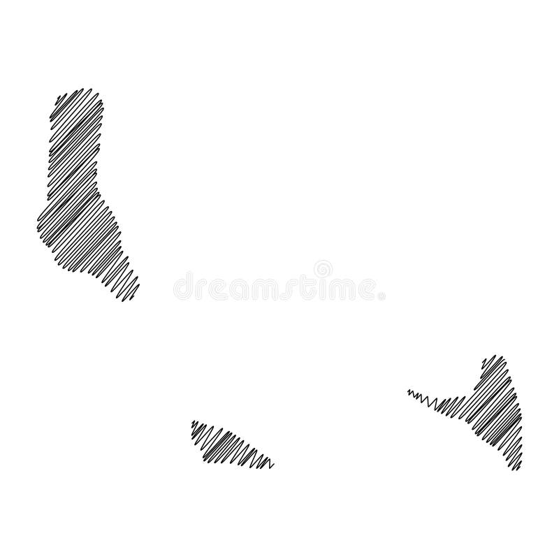 Comoros Thread Map Line Vector Illustration Stock Vector - Illustration ...