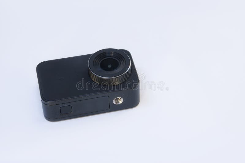 Compact Action Camera for Shooting Videos and Photos on a White ...