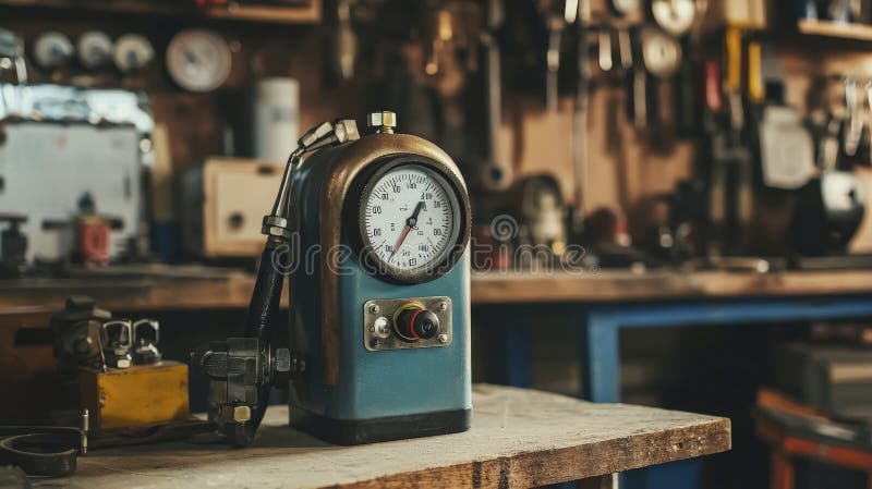 Compact Air Compressor with Adjustable Pressure Gauge in Workshop Tools ...