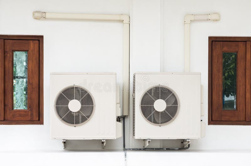 Compact Air Compressor Unit. Stock Image - Image of equipment, house ...