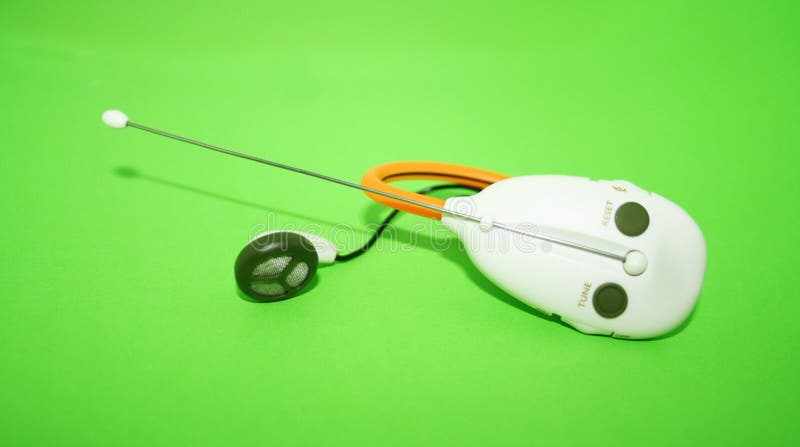 Compact Analog am/FM Radio - 2 Position Volume Control Stock Photo ...