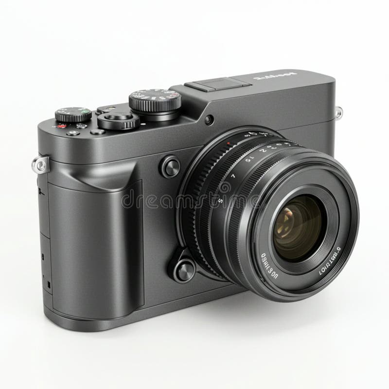 A Compact, Black Digital Camera with a Wide-angle Lens, Featuring ...