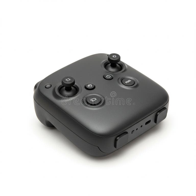 A Compact, Black Game Controller with a Minimalist Design. it Features ...