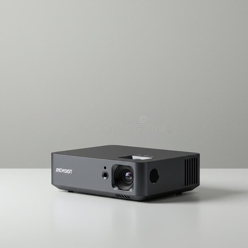 Black Projector on a Table. Stock Photo - Image of sofa, audiovisual ...