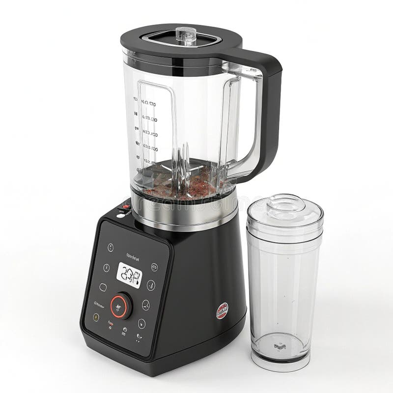 Compact Mini Blender with Cup Stock Illustration - Illustration of ...