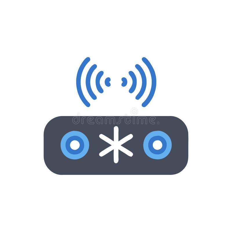 Compact Bluetooth Transmitter Icon for Devices Stock Photo ...