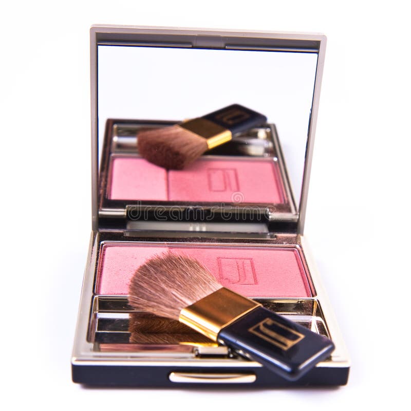 Compact blush stock image. Image of paint, cosmetic, pink - 12939667