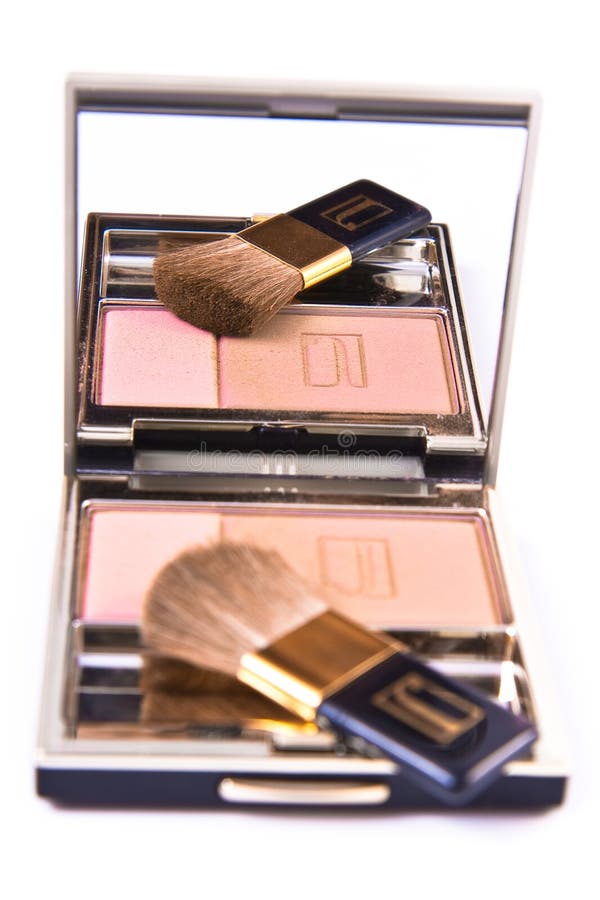 Compact blush stock image. Image of case, eyeshadow, cosmetic - 14419539
