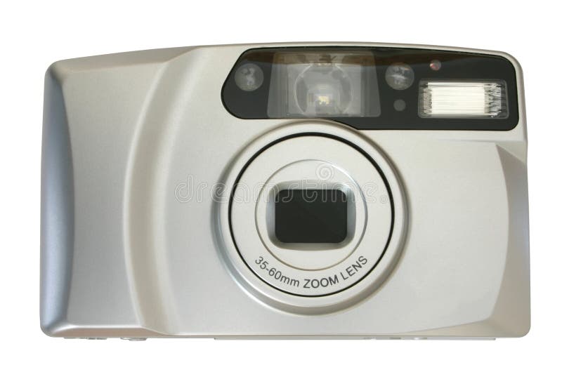 Digital Camera - Front View Stock Photo - Image of contacts, equipment ...