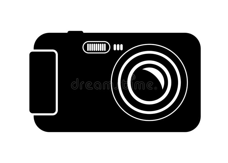 Compact camera stock vector. Illustration of shot, optical - 24301229