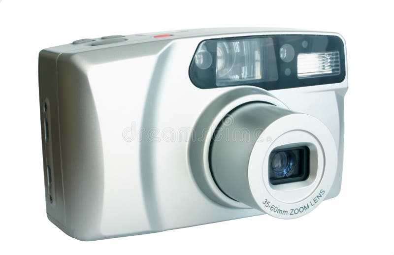 Digital Camera - Front View Stock Photo - Image of contacts, equipment ...
