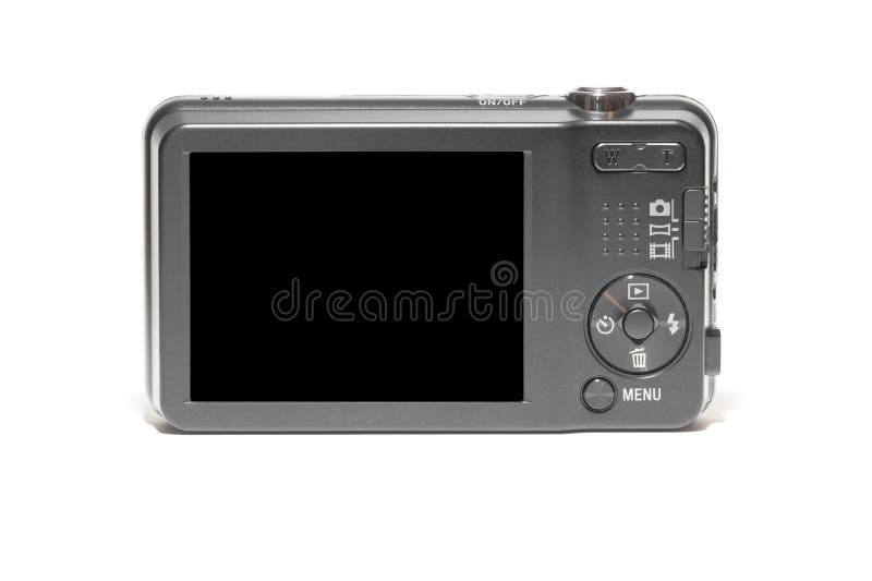 Compact Camera with Black Display Stock Image - Image of perspective ...